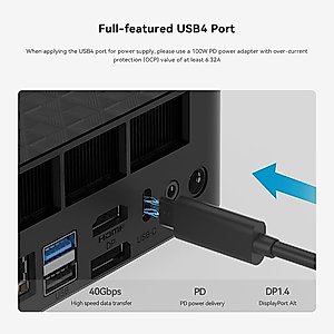 Beelink SER6 Mini Desktop PC with AMD Ryzen 9 6900HX 8C/16T, 16GB DDR5 500GB NVMe M.2 SSD, Triple Display Output, WiFi 6, 2.5G RJ45, Bluetooth 5.2 W-11 Gaming Mini Computer