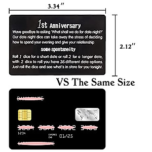 1st Anniversary Dice,1st Wedding Anniversary Dice for Couples,1 Years Anniversary Date Night Dice Gift,1 Years Anniversary for Her,1st Anniversary for Husband