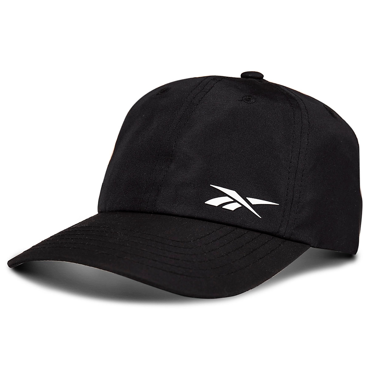 Reebok Lightweight Adjustable Performance Running Cap for Men and Women (One Size Fits Most), Black