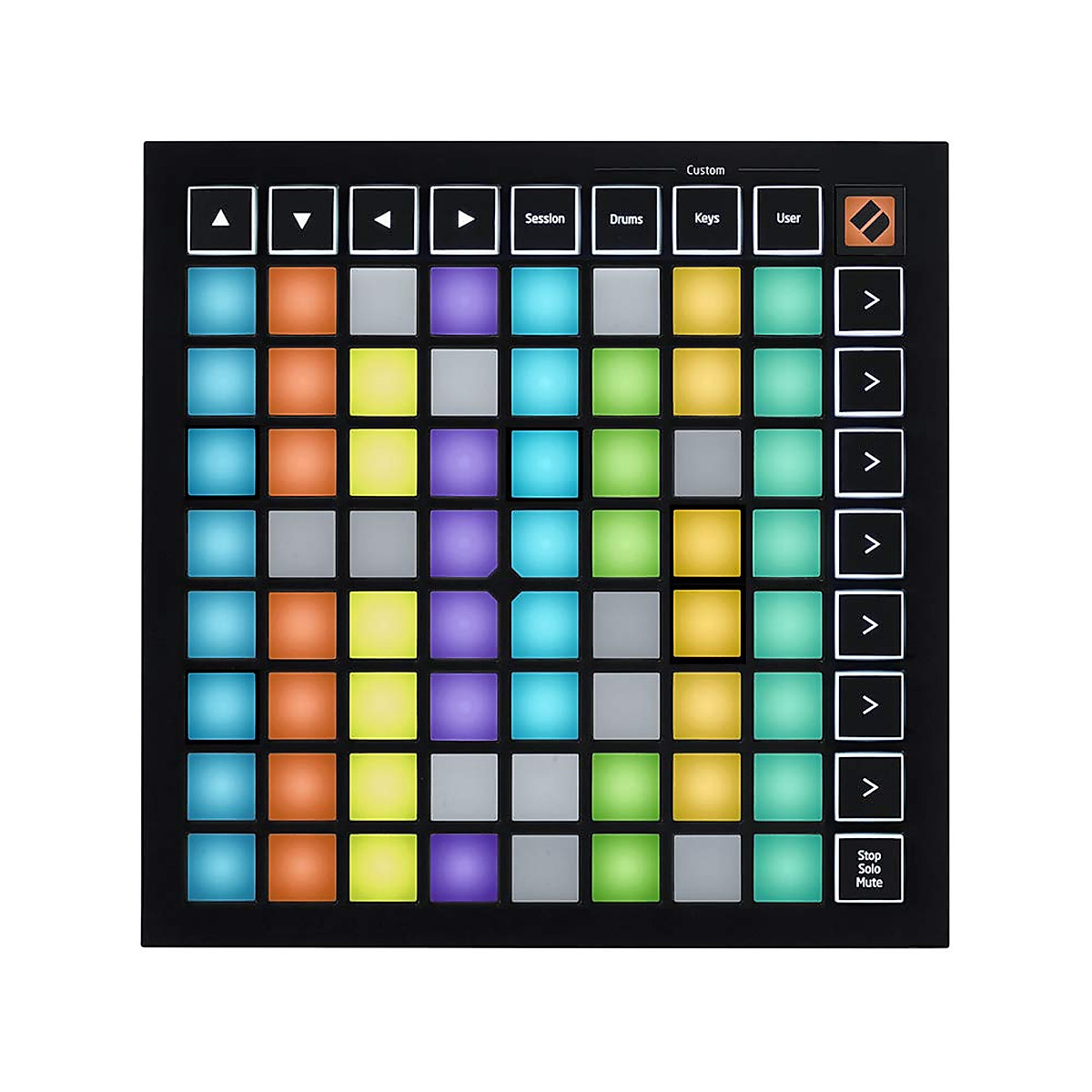 Novation Launchpad Mini MK3 64-Pad MIDI Grid Controller Bundle with 4-Port USB Hub, Studio Headphones & MIDI Cable