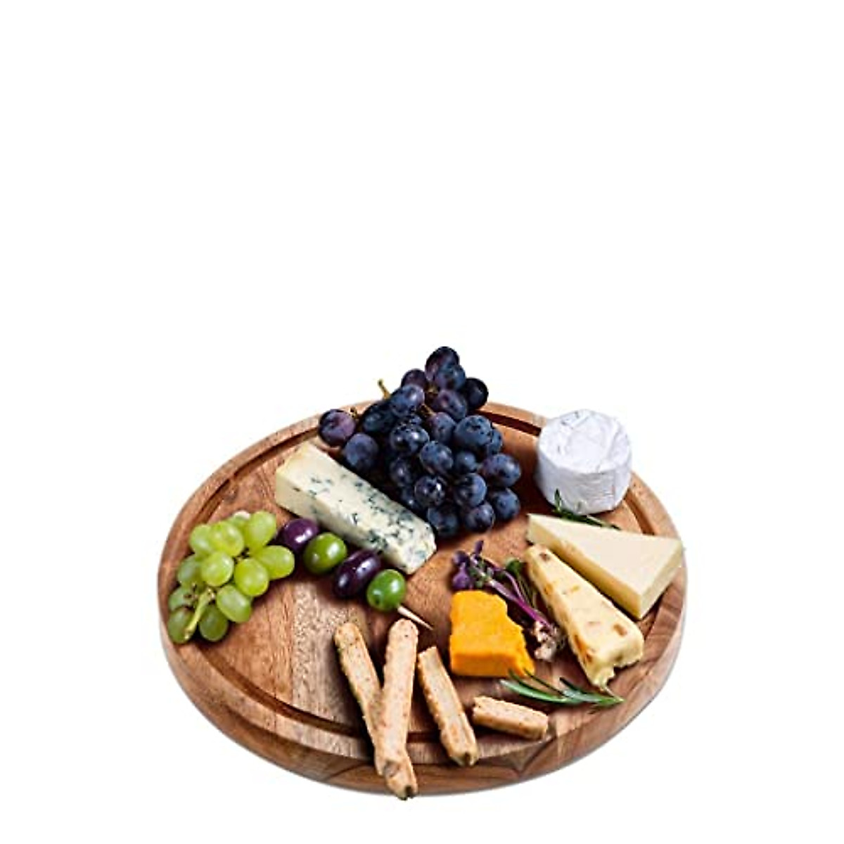 Royalty Art 4-in-1 Cake Stand with Dome, Cheese Board, Covered Platter, and Serving Tray for Pastries, Pies, Appetizers, and Holiday Treats, Decorative Kitchen Server and Display