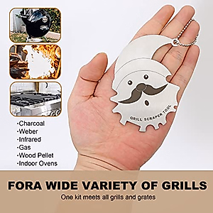 XUDAKAIXIN Grill Brush and Scraper Bristle Free,Mens Stocking Stuffers,BBQ Accessories Grill Brush for Outdoor Grill,Kitchen Gadgets Cleaner,Funny Christmas Birthday Gifts for Dad Boyfriend Husband