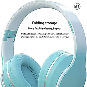 XZING Good-Looking Noise Cancelling Headphones, Wireless Over Ear Bluetooth Headphones, HiFi Bass Stereo Built in Microphone, Foldable Memory Foam Ear Cups, for Travel, Music, Running Sports