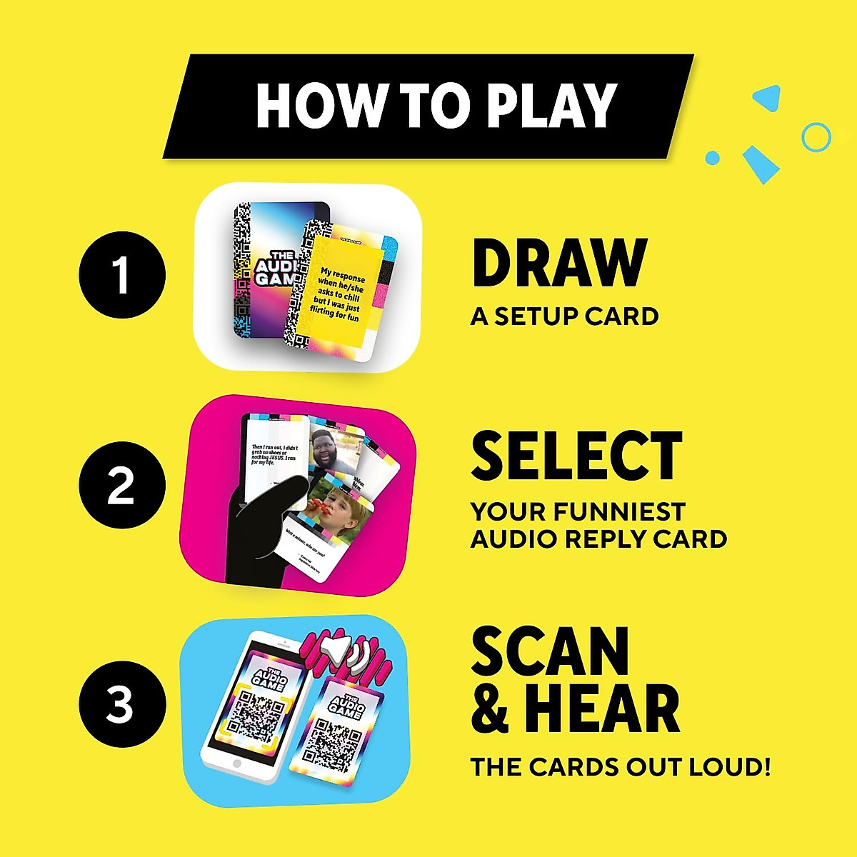 The Audio Game – A Raunchy Card Game – Use Viral Social Media Clips to Roast Your Friends – Hear The Hilarious Cards – Game Night Must Have (17+)