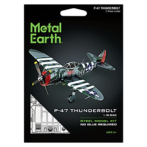 Metal Earth P-47 Thunderbolt 3D Metal Model Kit Fascinations