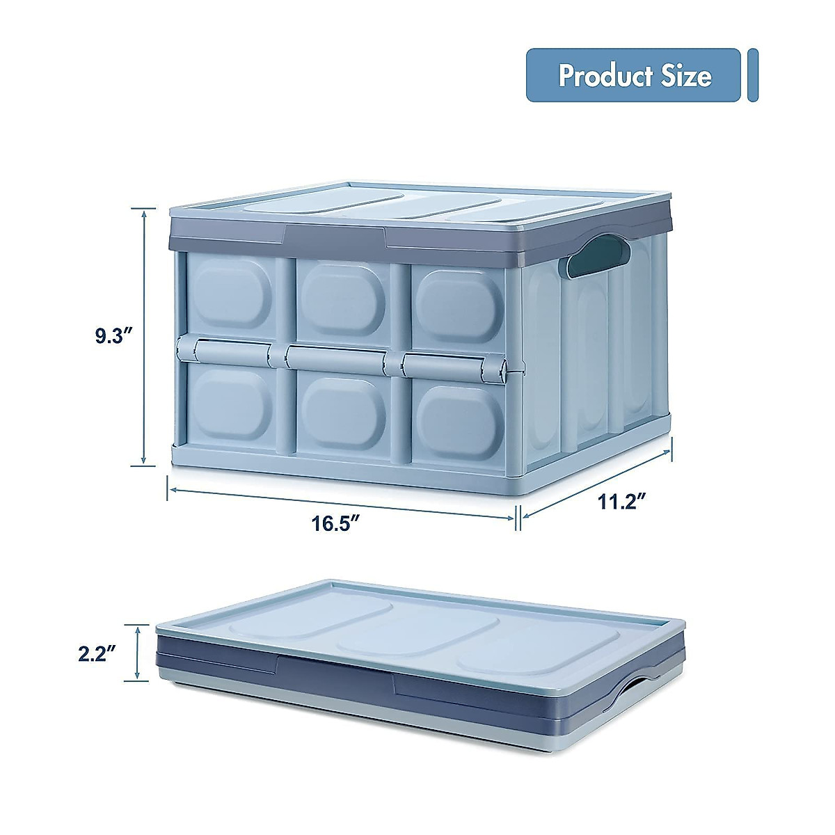 Homde Closet Organizer Bundle: 3 Pack Clothes Organizer and 2 Pack Storage Boxes