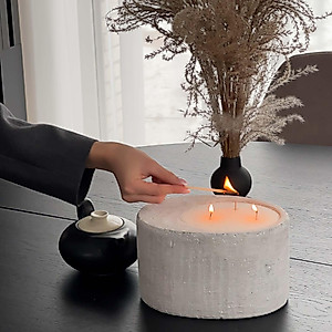 Candlera Pearled Candle Sand - 650g / 23 oz +30 Cotton Wicks, Unscented, Non-Toxic Luxury Candle Powder, Long-Lasting 80+ Hours, Eco-Friendly, Refillable White Candle with 30 Wicks Included