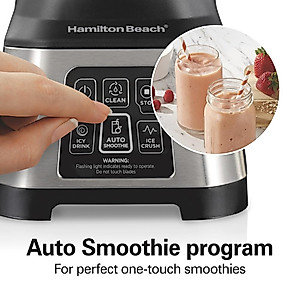 Hamilton Beach Blender and Toaster Bundle - 850W Smoothie Blender with 5 Functions, Wave Action System and 40oz Jar plus 2 Slice Toaster with Extra Wide Slots and Bagel Setting