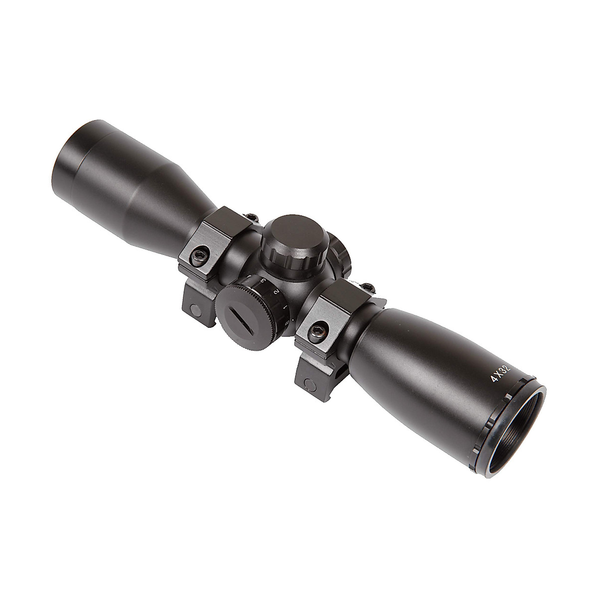 SA Sports 4x32 Illuminated Multi Reticle Crossbow Scope 550, Weaver Ring Mounts, Waterproof