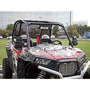 SHEJISI UTV Side Mirrors, You No Longer Need to Adjust by Hand，Innovative Automatic Reset Function, for 1.5"-2.0" Roll Cage, Compatible with Polaris RZR, Can Am Maverick, Honda Pioneer, Kawasaki Mule