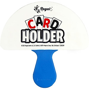 Regal Games 2 Pack Card Holders for Playing Cards - Kids Card Holder with Plastic Paddles - Ideal for Family Fun Game Night and Travel (Ages 3+)