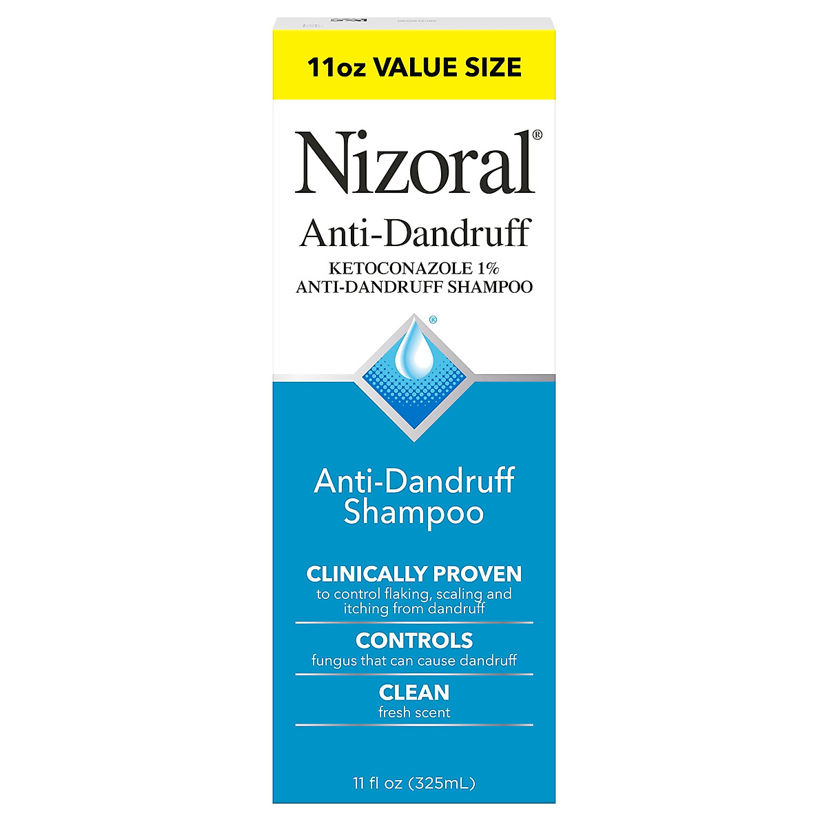Nizoral Anti-Dandruff Shampoo Value Size, Fresh,11 fluid ounces
