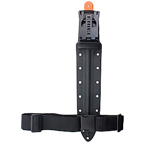 Puma XP 15" Pig Sticker Textured Blaze Orange G10 Beveled Blade Hunting Knife with Kydex Sheath