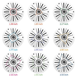 Universal Bullet Security Camera Junction Box Mount Bracket,Outdoor Metal Camera Mounting Box,Waterproof Junction Box,Wall Ceiling Mount Hide Cable Junction Base Boxes for IP Camera Electric Enclosure