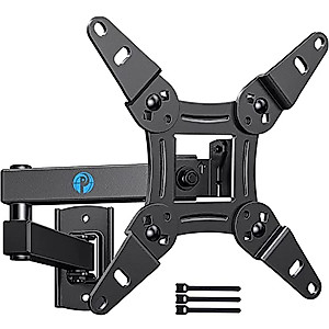 Pipishell Full Motion TV Monitor Wall Mount for Most 13–42 inch LED LCD Flat Curved ScreenTVs & Monitors, 360° Rotation, Swivel, Extension, Tilt, Small TV Mount Max VESA 200x200mm up to 33 lbs, PISF4
