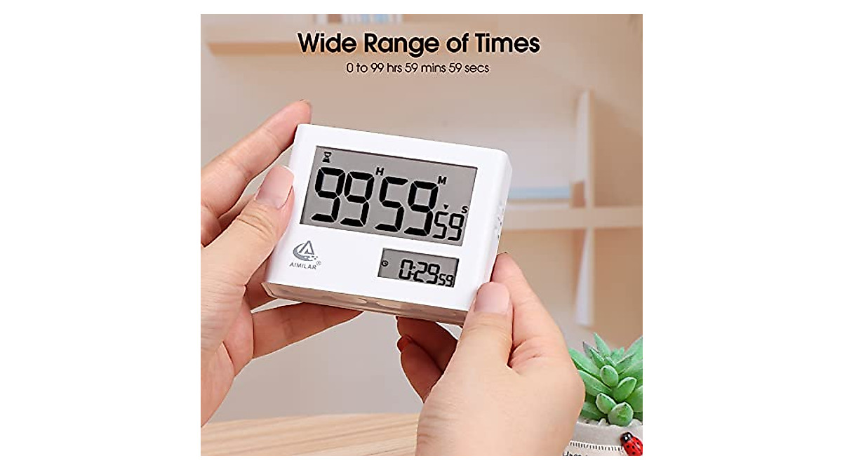 A AIMILAR Dual Screen Pomodoro Timer Clock – Multi-Function Digital Timer