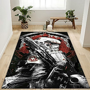 CR Starwars Art Rug; Stormtrooper Area Rug; Starwars Rug; Starwars Area Rug 759.2 (39”x59”)=100x150cm