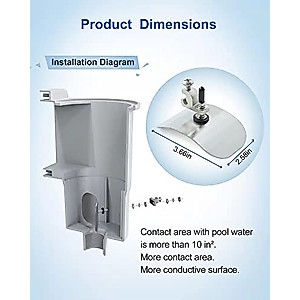 uueeGo Above Ground Pool Bonding Kits, Pool Water Bonding Kits for Skimmers Above Ground, in Direct Contact with Pool Water at All Times