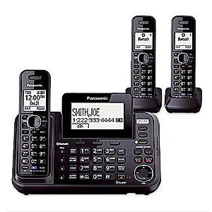 Panasonic KX-TG9542B + KX-TGA950B 3-Handset Cordless System (2 Line) DECT 6.0 1.9Ghz