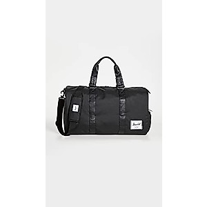 Herschel Novel Duffel Bag, Black/Black Synthetic Leather, Classic 42.5L