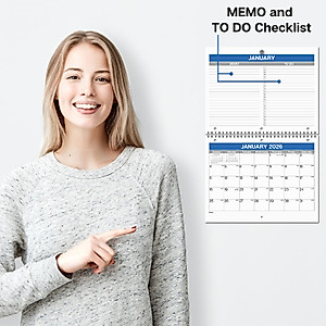 Dunwell 2023 Calendar for 3-Ring Binder (8.5x11, Blue Shades) Use as 2023 Binder Calendar, Wall Calendar or Desk Calendar, 3-Hole Punched, Fits Standard Notebooks