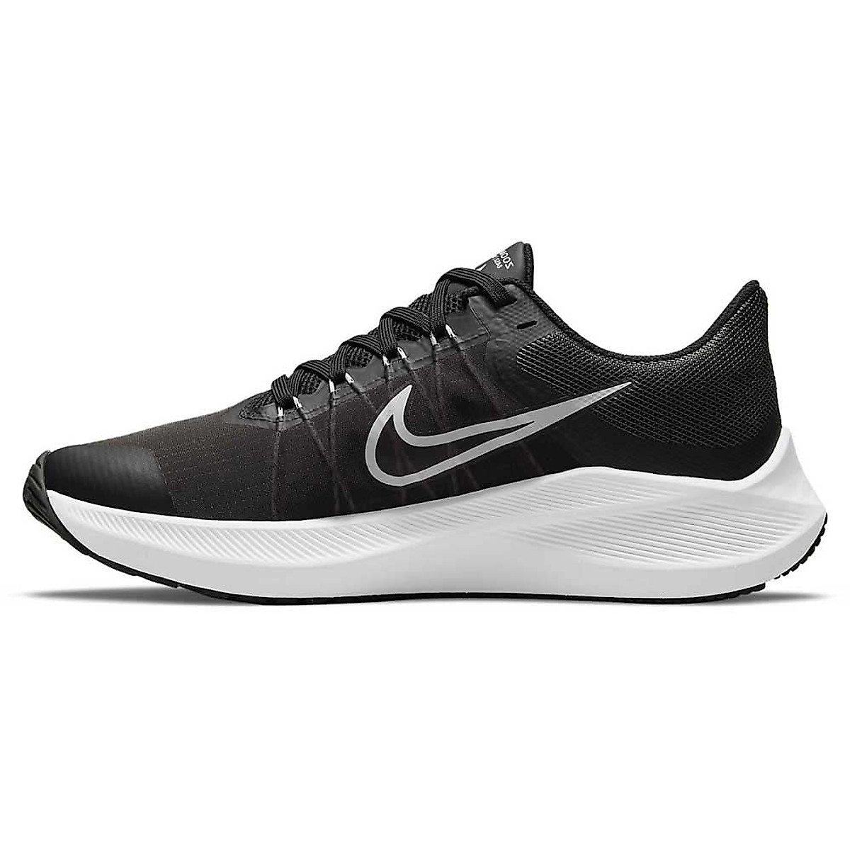 Nike Women's Sports Running, Black White Dk Smoke Grey Lt Smoke, 8.5