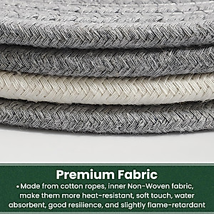 KITLAB 8 Inch Trivets for Hot Dishes, Hot Pots and Pans, Thick Heat Resistant Large Coaster for Kitchen, Hot Pads, Kitchen Essentials, Kitchen Decor for Table & Countertop with Storage Basket, 5 Pcs