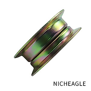 NICHEFLAG 177968 Idler Pulley Replaces 177968 Idler Pulley Craftsman, 193197 Idler Pulley Craftsman, 532177968, 532193197, Ariens 21546308 for Husqvarna Z254, YTH24V48, YTH2348, YTH21K46 Decks