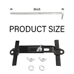 Adjustable Car Battery Hold Down Bracket,Car Battery Holder Tools,Stainless J Bolt Kit,Professional Auto Tools Accessories for Car Truck SUV (8inch/19cm bolts)
