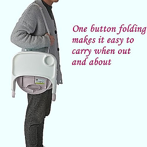 Baby high Chair, Multifunctional 3 in 1 Adjustable high Chair, Removable 3-Position Adjustable Tray, Multipurpose 3-Point Safety Harness (Grey)