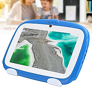Haowecib Kids Tablet, HD Tablet Capacitive Multi-Touch Screen Stable and Durable Light and Durable High-Speed Response Operation Function for Office for Home(American Plug (100-240V))