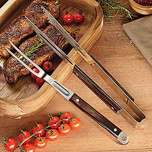 Tramontina Chef's Knife Set, Grill Tongs & Grill Fork 3 Pk - 2 Pc, 80015/003DS