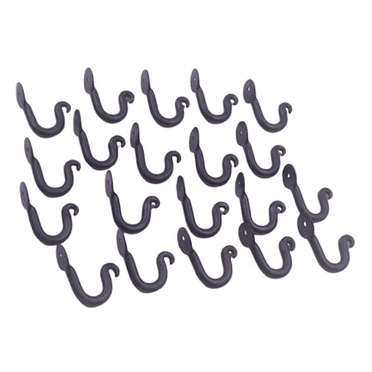 Pack of 20 Large Penny Single Robe Hook 2 Inch Iron Blacksmith Key Holder Towel, Handbags, Hat Hanging Perfect for Bathroom, Kitchen, Living Room by The Metal Magician