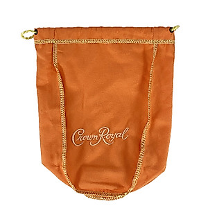 Orange Crown Royal Bag w/Drawstring - Perfect for Storage Gift Bags Shiftboot Carrying Dice or Games Felt Fabric for Sewing - from Crown Peach Bottles