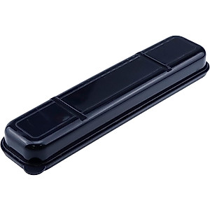 MY MIRONEY 4PCS Portable Travel Tableware Box Black Flatware Storage Box Case Travel Utensils Cutlery Case for Fork Spoon Chopsticks