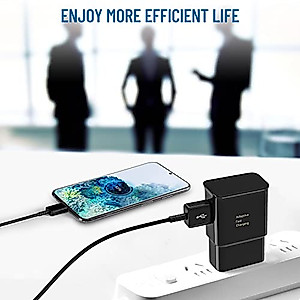 Phone Charger Android,Samsung Charger Fast Charging Type C with USB C Charger Cable 6.6Ft for Samsung Galaxy S23/S22/S21/S20/S10/S10 Plus/S10E/S9/S8/S21Ultra/S22+/S22 Ultra/Note 8/9/10/20,2 Pack