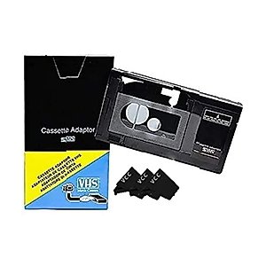 Motorized VHS-C to VHS Cassette Adapter for SVHS Camcorders JVC RCA Panasonic + 3 VCC Micro-Fiber Cloth NOT COMPATIBLE WITH 8mm/MiniDV/Hi8 Tapes