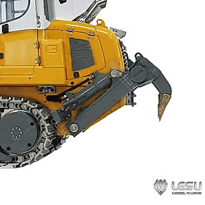 LESU Metal 1/14 RC Hydraulic Crawler Loader for 636 Upgraded Assembled Pl18Ev Lite Radio Truck with Openable Bucket Rear Hook Hobby Grade Model