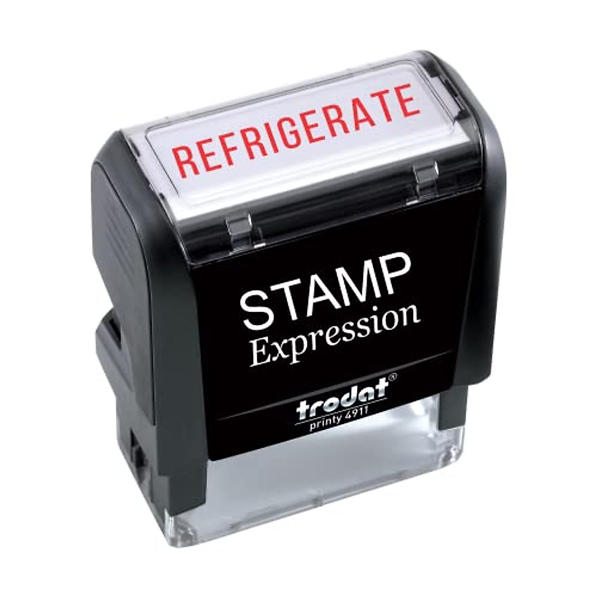StampExpression - REFRIGERATE Office Self Inking Rubber Stamp - Red Ink (A-5369)