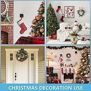 iBath 4-Packs Adhesive Towel Hooks, sus304 Stainless Steel Traceless Wall Hooks Bathroom or Kitchen, for Hanging coat, hat, towel (Matte Black)