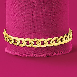 Ross-Simons Italian 14kt Yellow Gold Curb-Link Bracelet. 8 inches