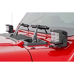 Rough Country 3" Wide Angle OSRAM LED Lights | 13,500 Lumens | Pair - 70904 , Black