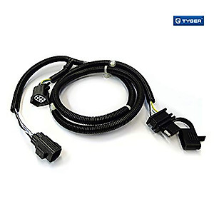 TYGER Towing Combo: 2inch Receiver Hitch & Wiring Harness & Hitch Cover Fits 2007-2018 Wrangler JK 2Dr & 4Dr (Exclude 2018 JL Models)