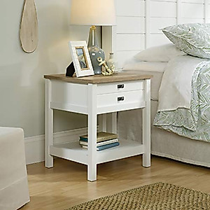 Sauder Cottage Road Night Stand, Soft White Finish
