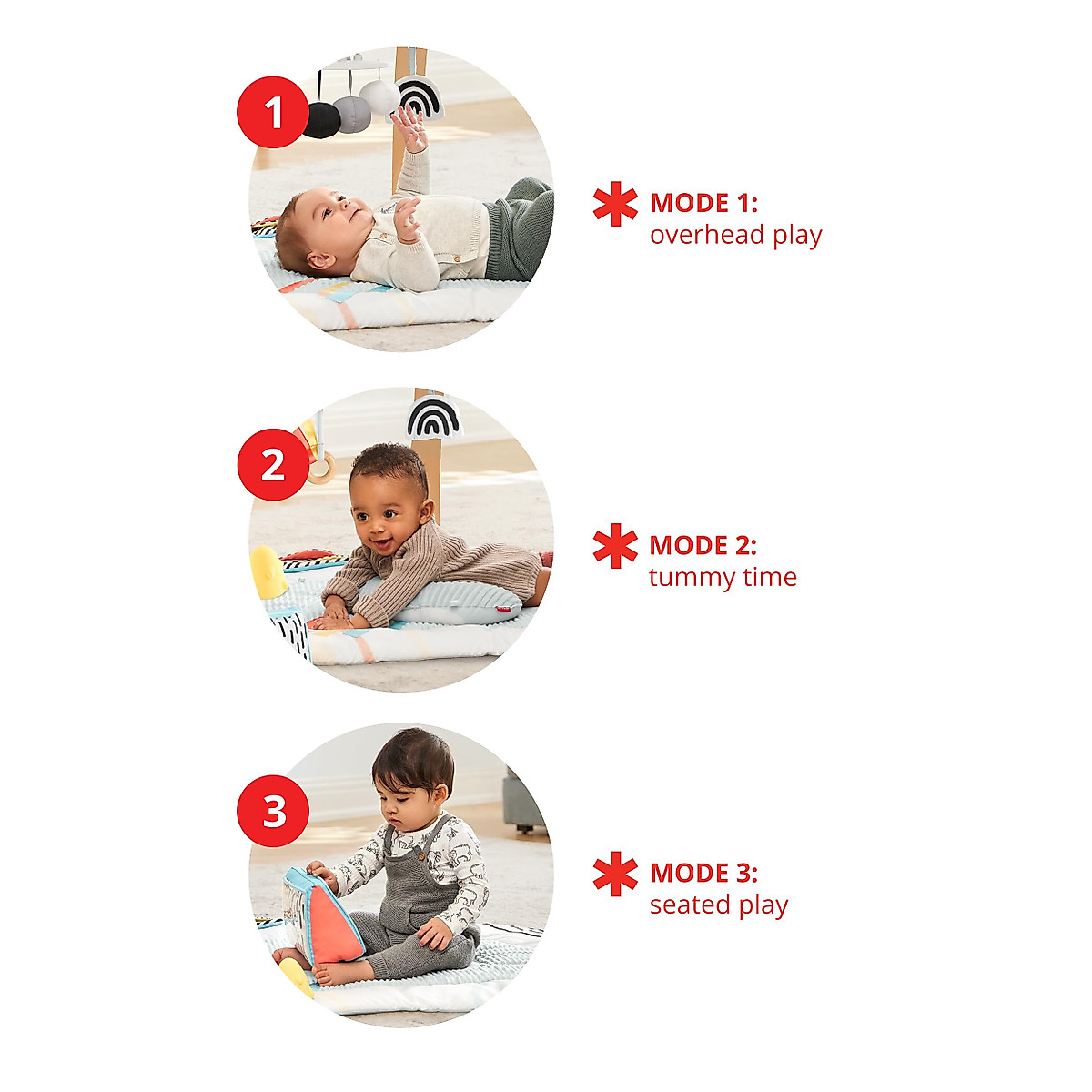 Skip Hop Baby Play Gym Montessori Inspired, Infant Playmat, Discoverosity