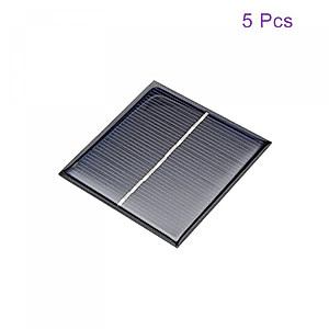 DMiotech 5 Pack 4V 100mA 70mm x 70mm Mini Solar Panel Cell for DIY Electric Power Project