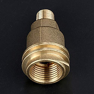 Male 5042 QCC1 Nut Propane Gas Fitting Hose Adapter with 1/4 Inch Male Pipe Thread, Propane Quick Connect Hose Adapters Fittings, Solid Brass Outdoor Cooking Propane Adapter