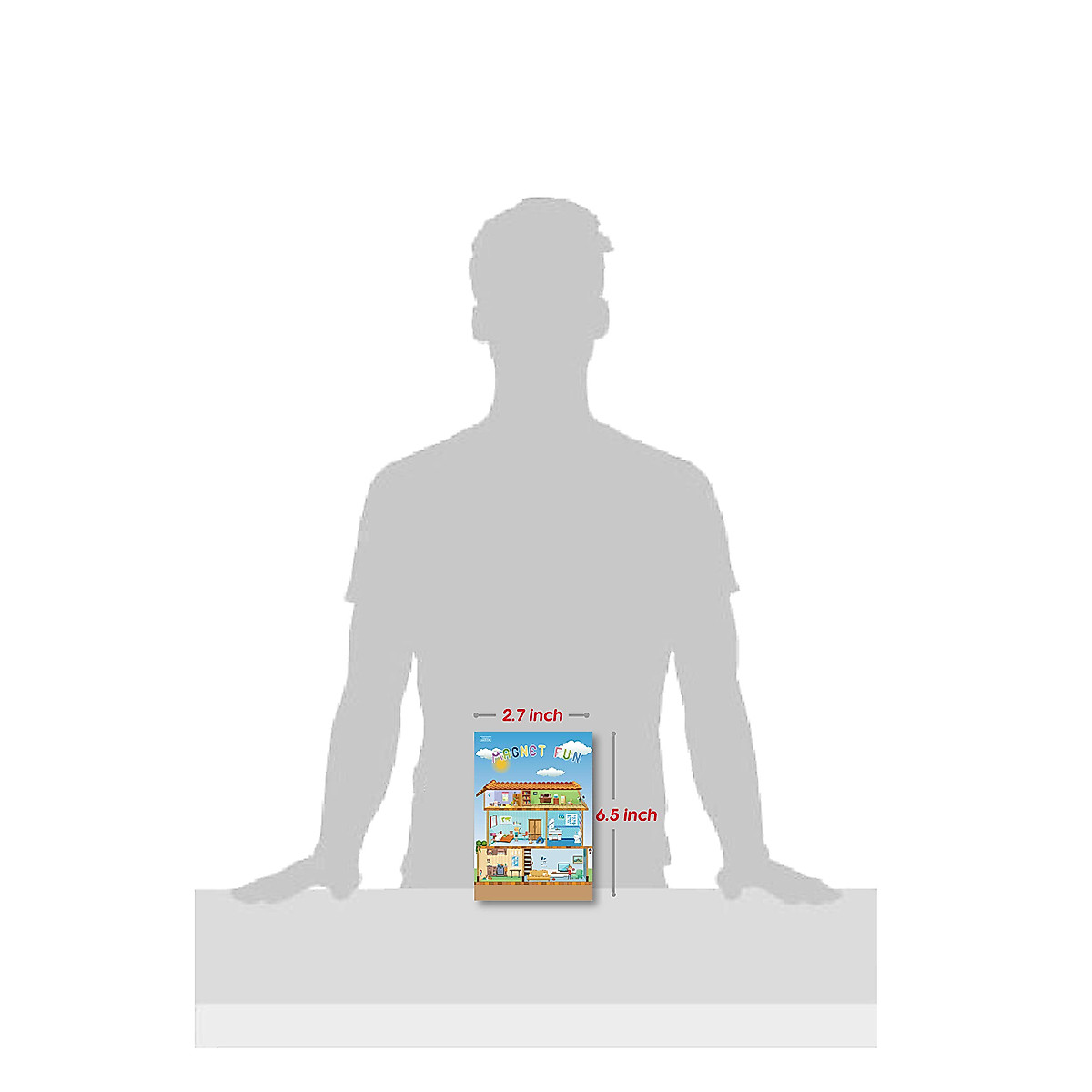 GRANDLMOON Magnetic Portable Playboard Doll House Family Magnets for Todder Kids Perfect Preschool Learning Travel Toy (65 Pcs)