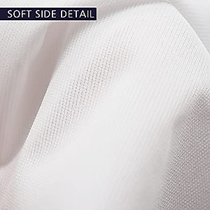 Waterproof Fabric by The Yard - 85" (White, 5 Yard) | Bedding Textile | White Fabric Tablecloth