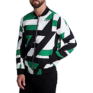 Karl Lagerfeld Paris Men's Color Block Jacket, Green, X-Large